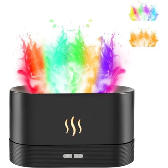 Accessories | Flame Air Diffuser Humidifier 7 Color Flame Essential Oil ...